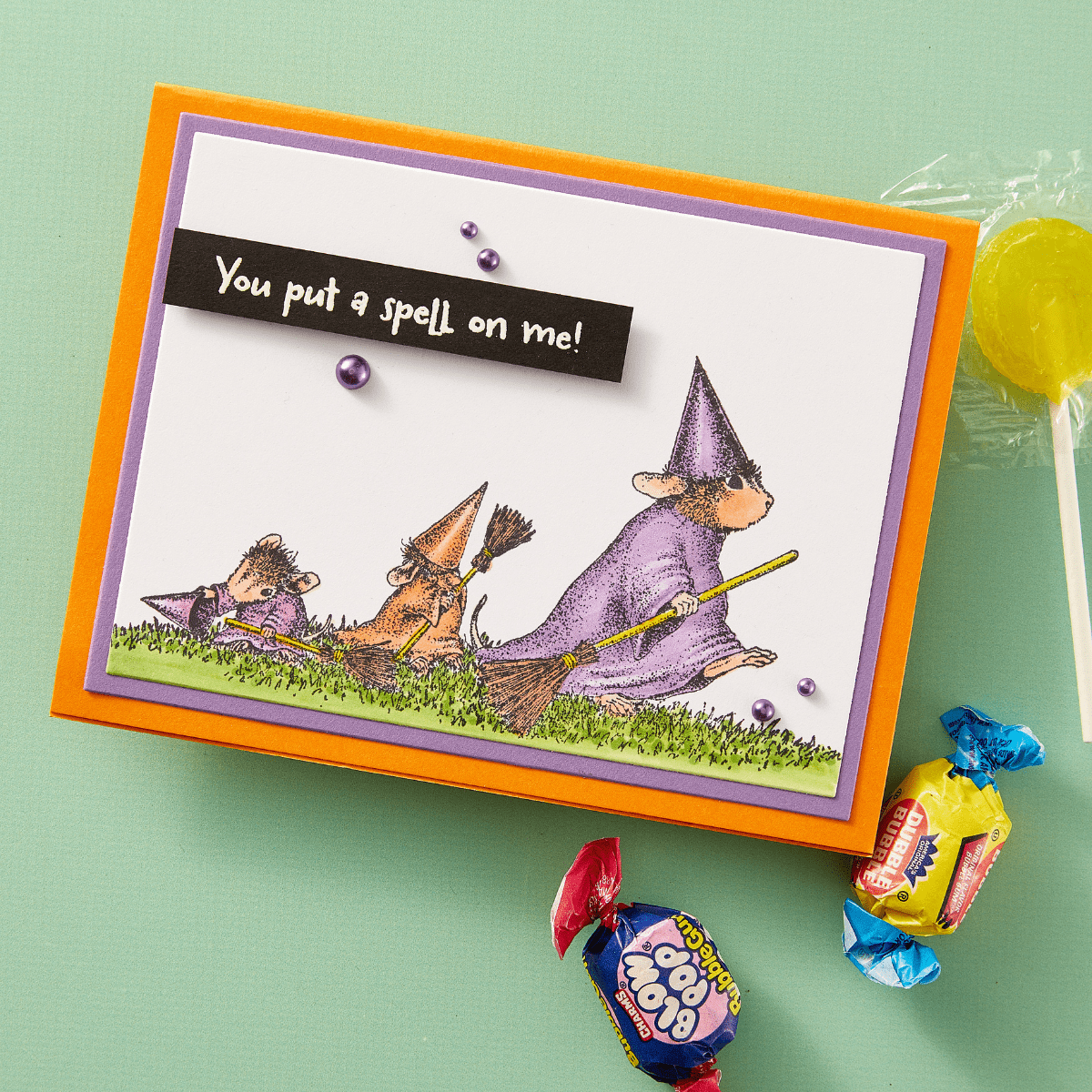 Halloween Flight Cling Rubber Stamp Set from the House-Mouse Holiday ...